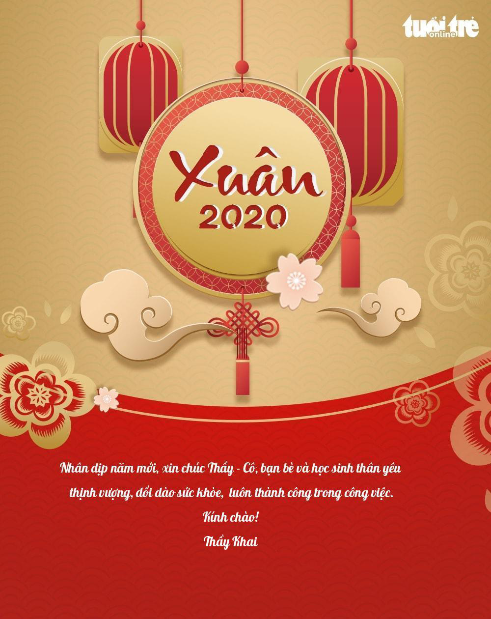 Cùng Tuổi Trẻ Online tạo thiệp chúc tết thầy cô năm mới 2020 - Tuổi Trẻ ...