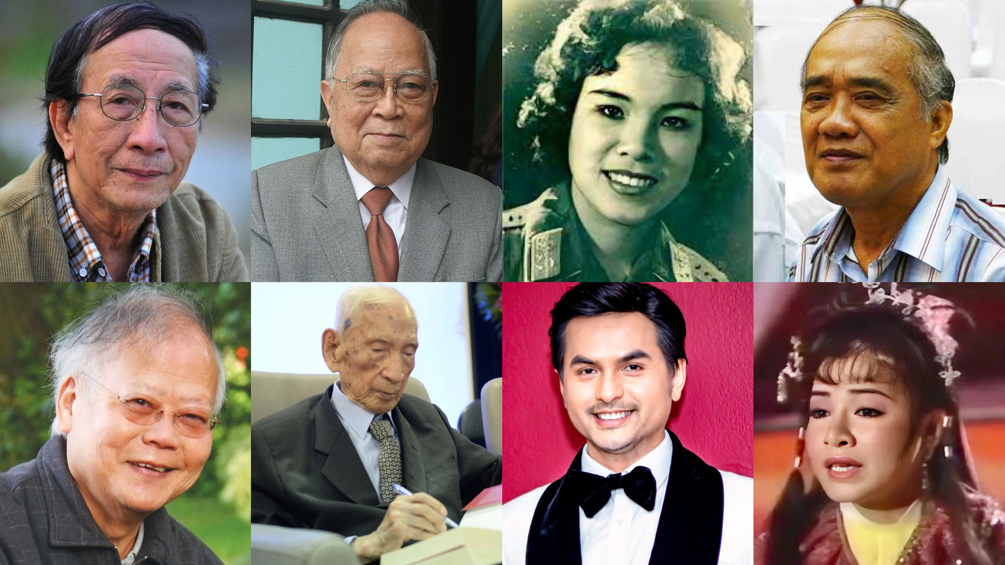 Năm 2024 tiễn biệt GS Cao Huy Thuần, sử gia Nguyễn Đình Đầu, Đức Tiến và nhiều nghệ sĩ rất trẻ ...