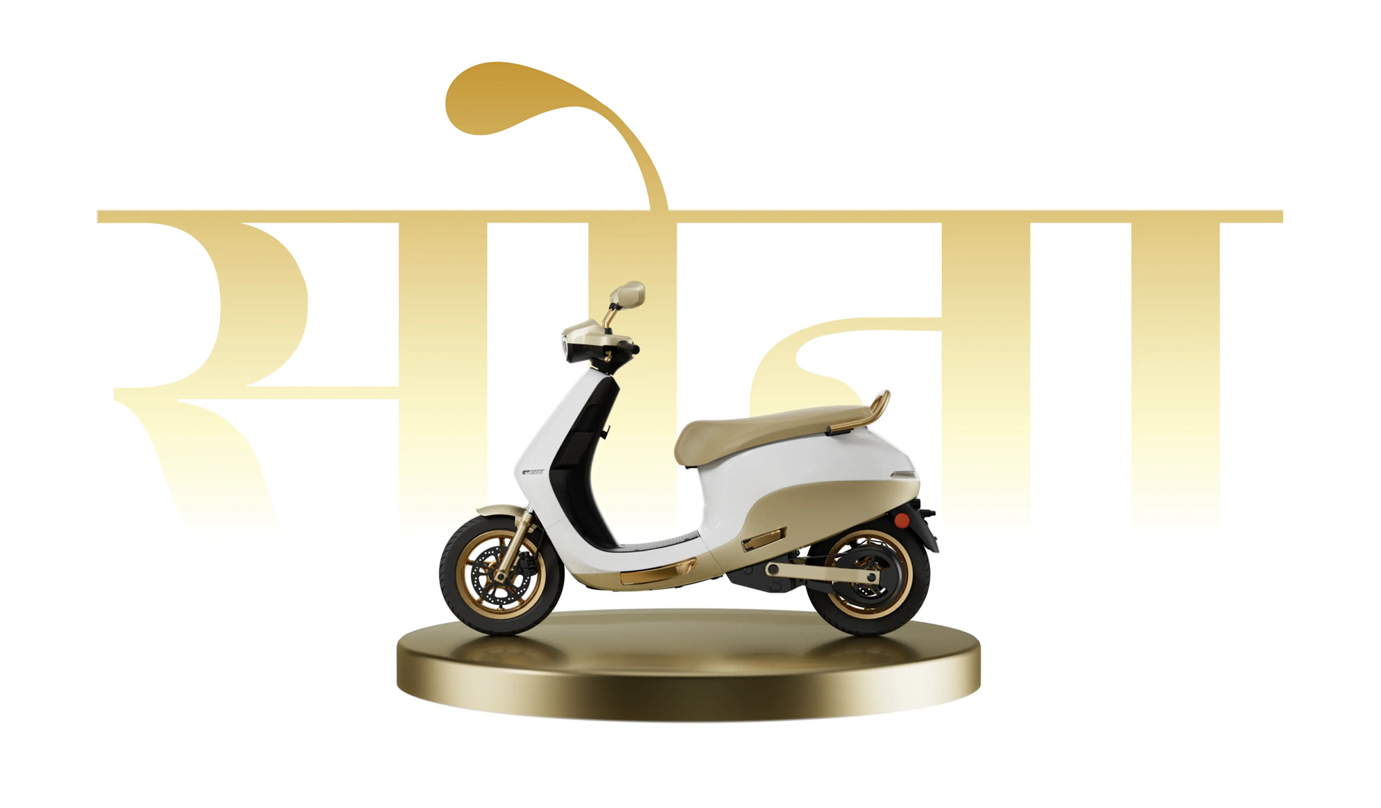 Xe máy điện đối thủ Honda Vision được dát vàng 24K, có tiền cũng không ...