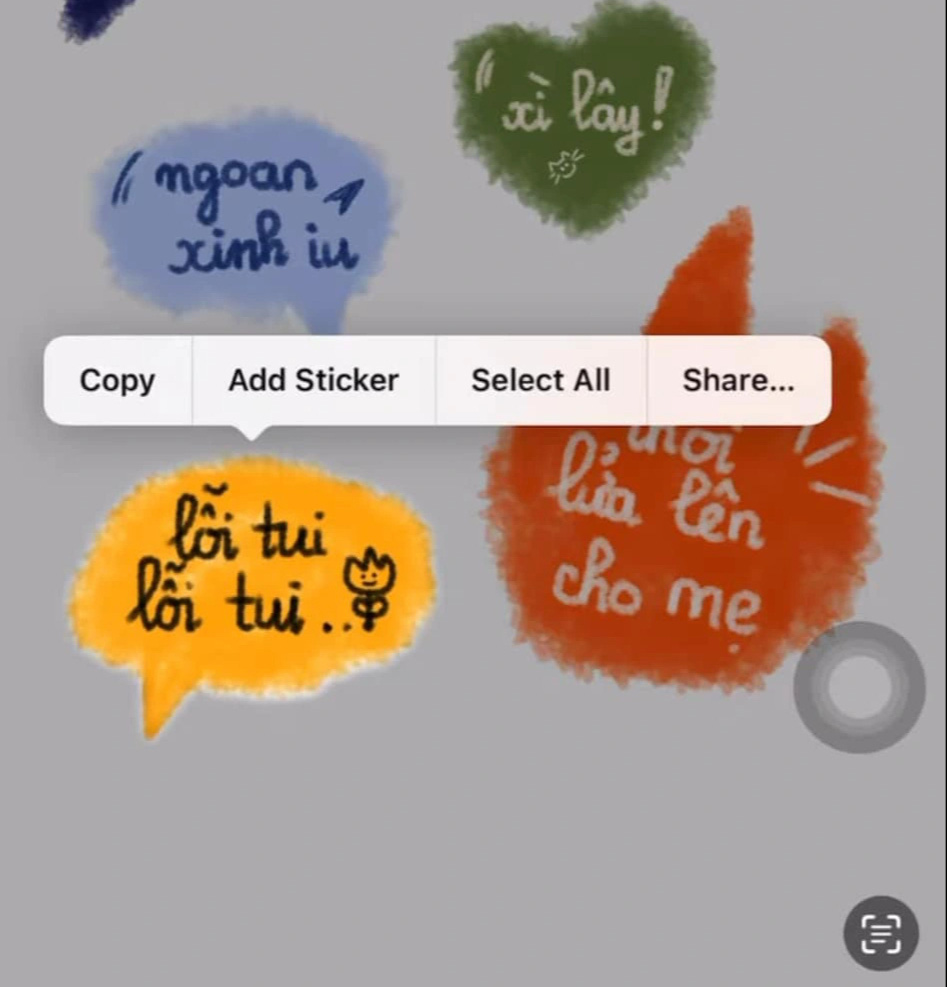 Gen Z tự sáng tạo sticker bày tỏ cảm xúc trên messenger