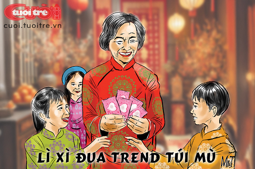 Bà ngoại lì xì đu trend túi mù - Tuổi Trẻ Online