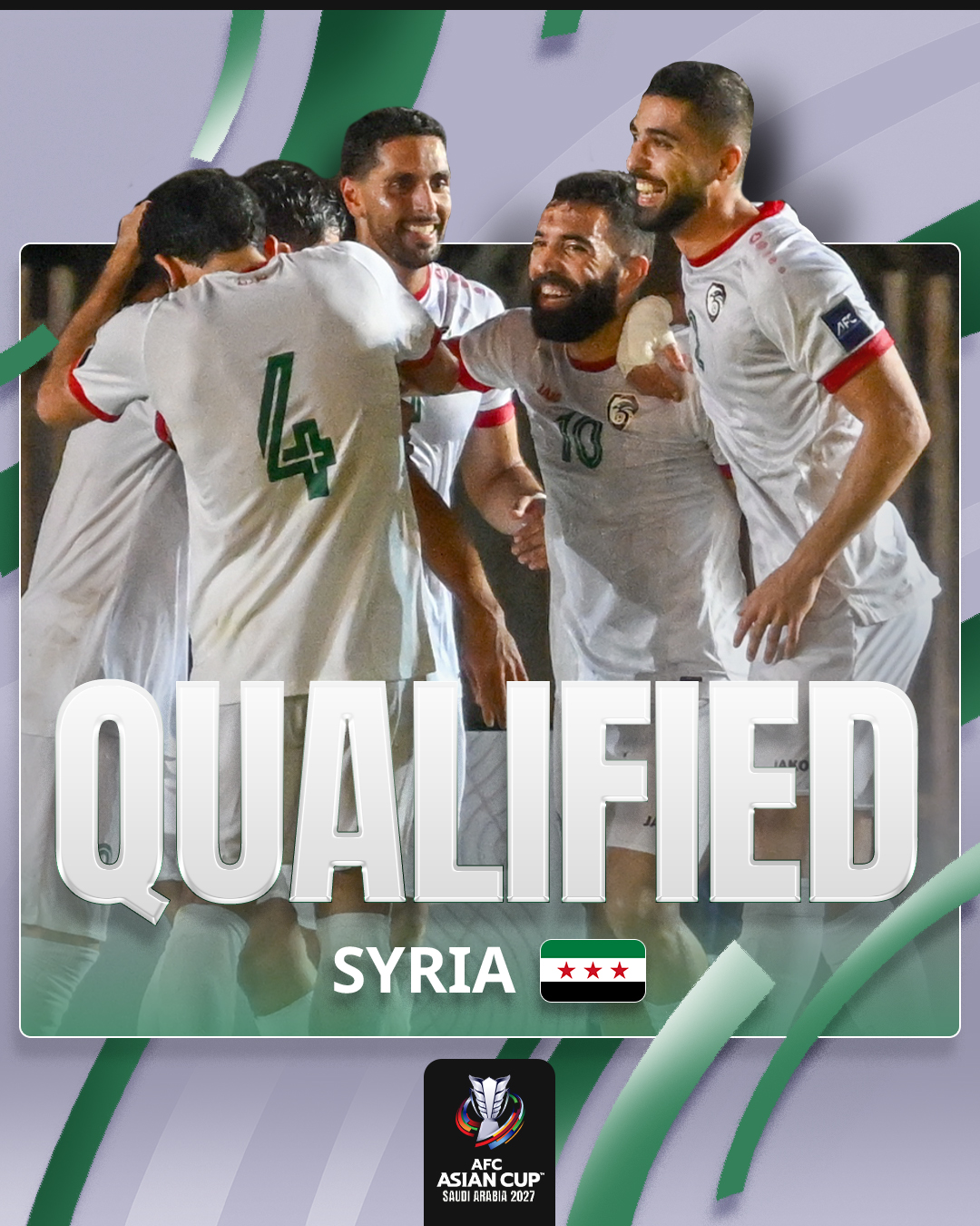 Revealed the first team to qualify for the 2027 Asian Cup