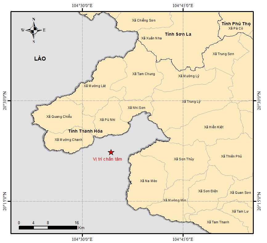 4.8 magnitude earthquake on the border in Thanh Hoa, Hanoi shakes