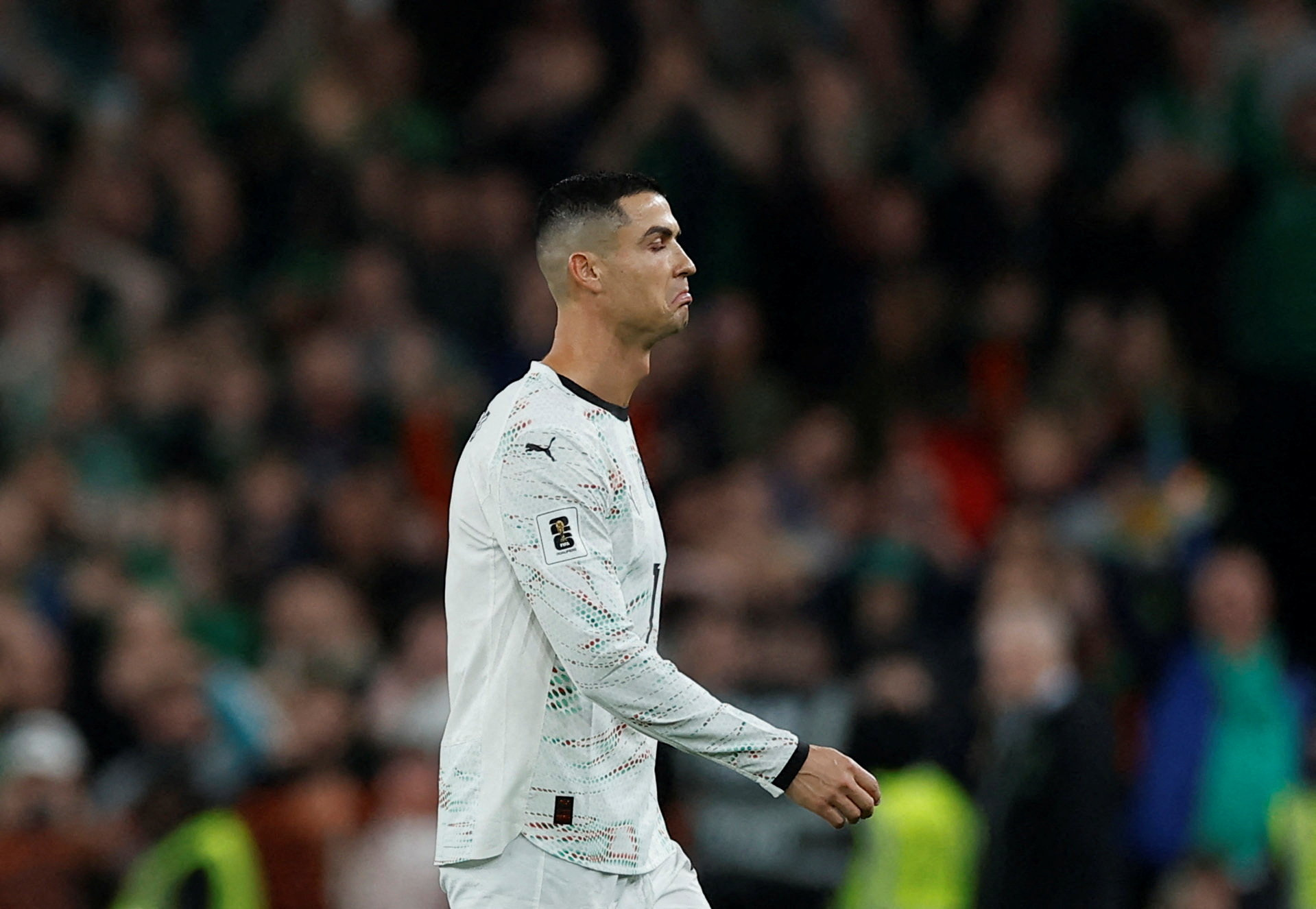 What did the Portuguese coach say about Ronaldo's red card?