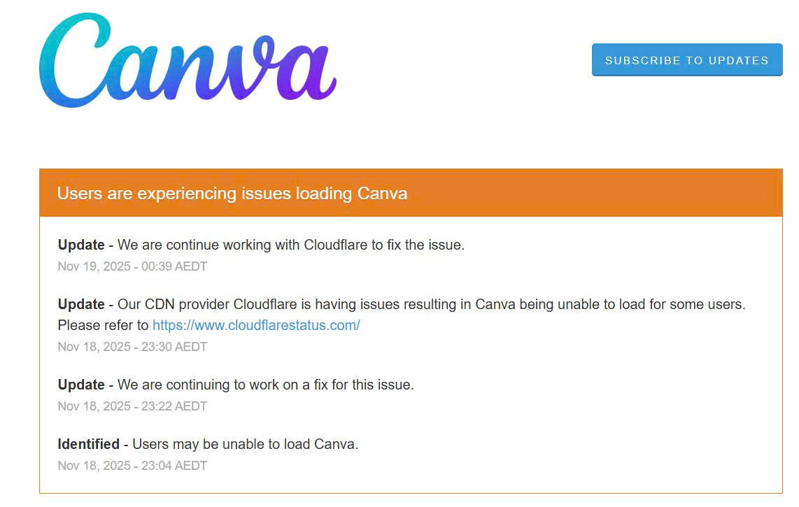 Canva, ChatGPT và hàng loạt website xuất hiện dòng chữ 'vui lòng bỏ chặn challenges.cloudflare ...