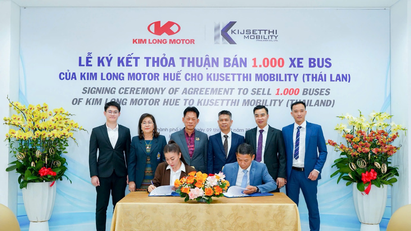 Kim Long motor ký hợp đồng xuất 1.000 xe buýt sang thị trường Thái Lan ...