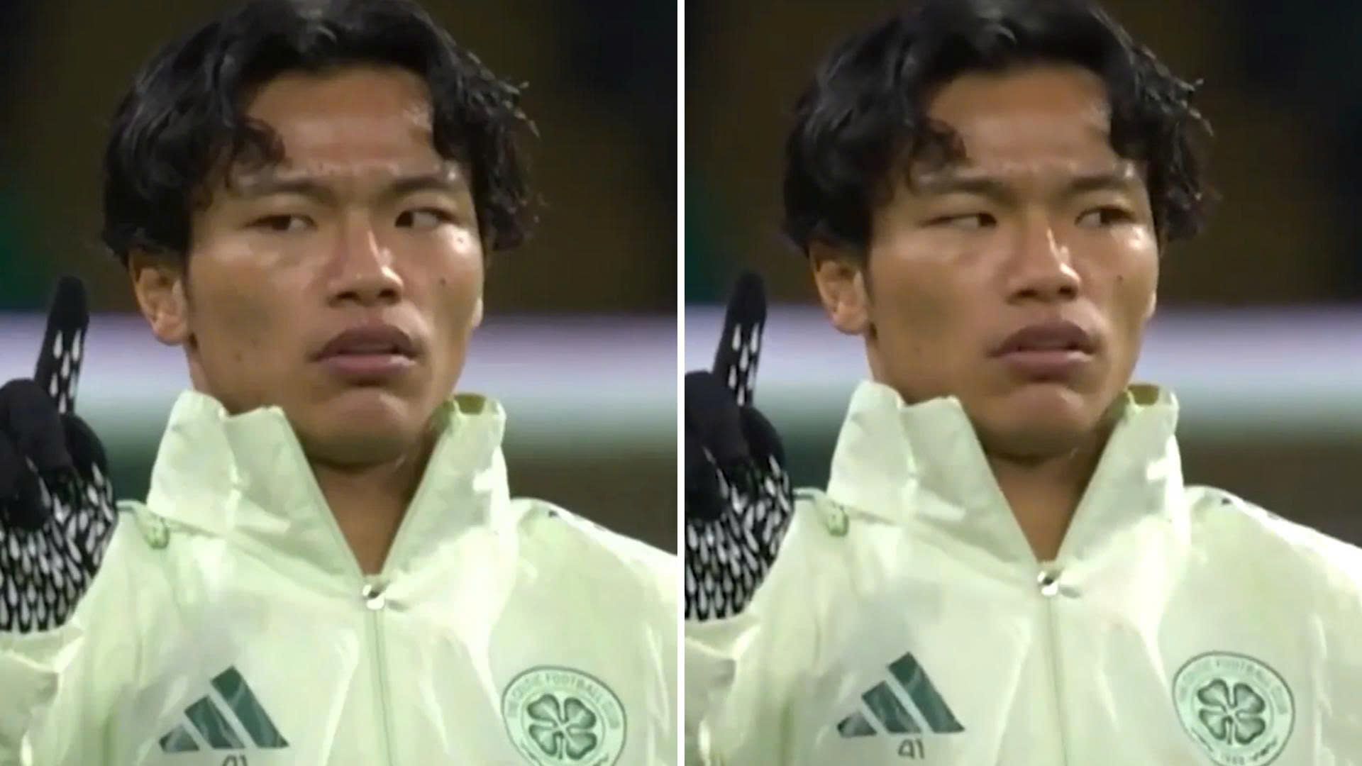 Reo Hatate gây sốt với màn ‘kiểm tra mắt’ kỳ lạ trước trận gặp AS Roma ...