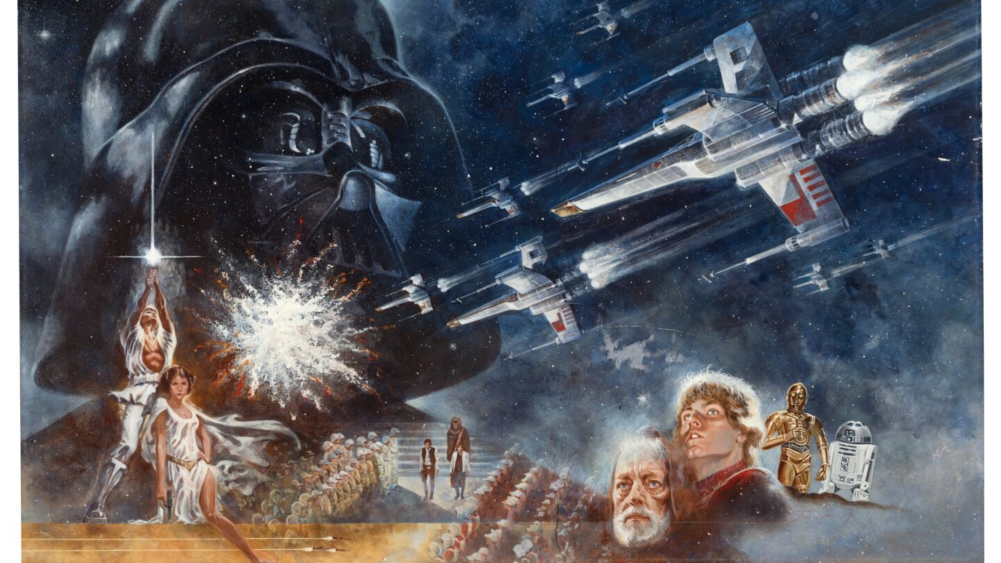 The iconic Star Wars poster sold for nearly $4 million.