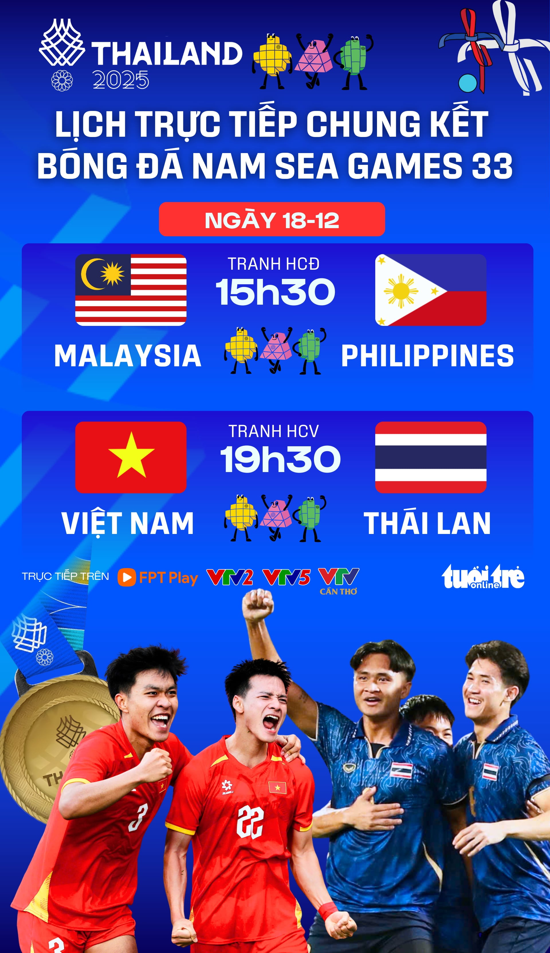SEA Games 33 Men's Football Final Live Broadcast Schedule: Vietnam vs ...