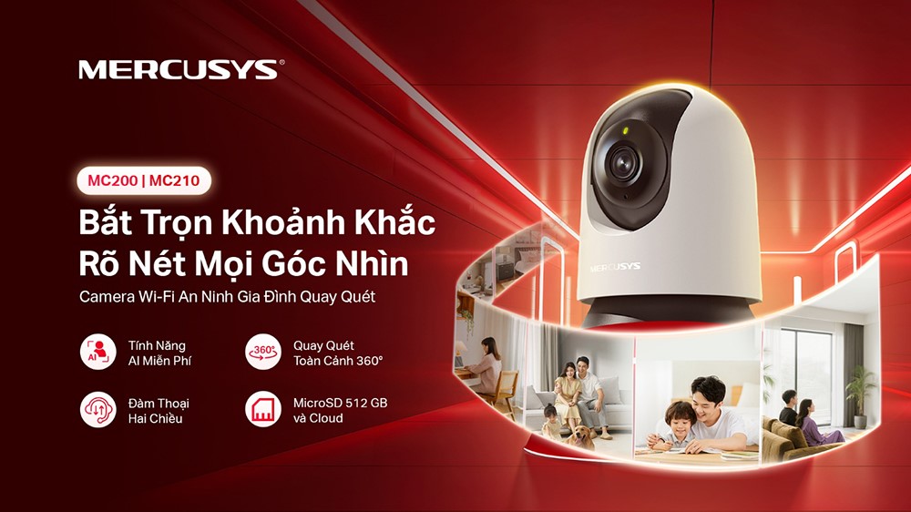 Camera MERCUSYS: Giải pháp giám sát dễ dàng cho gia đình - Tuổi Trẻ Online