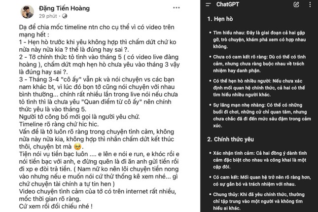 ViruSs nhờ ChatGPT thanh minh sau bị nhiều cô gái tố lăng nhăng - Tuổi ...