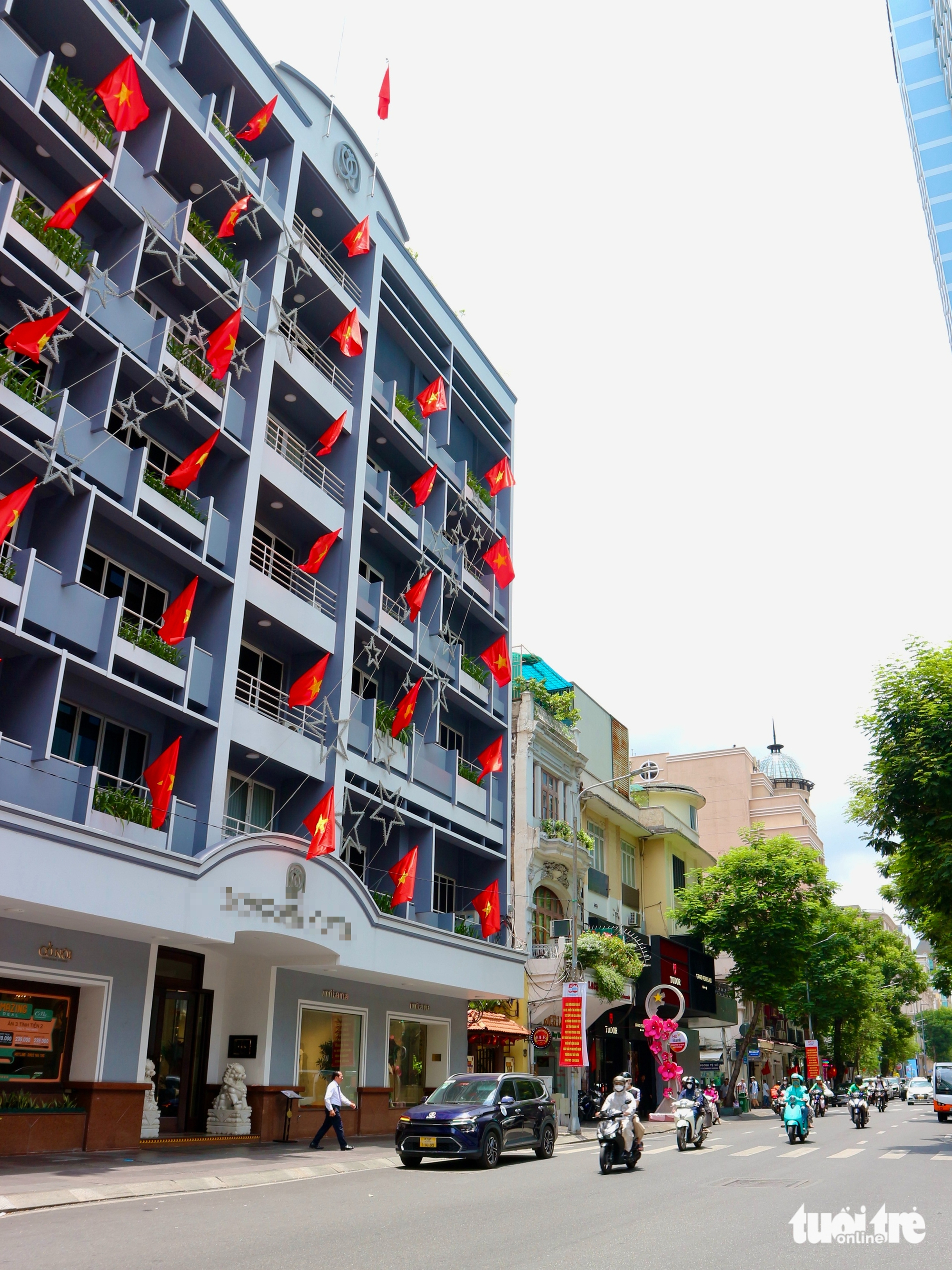 Vietnamese flags adorn apartment balconies across Ho Chi Minh City for ...