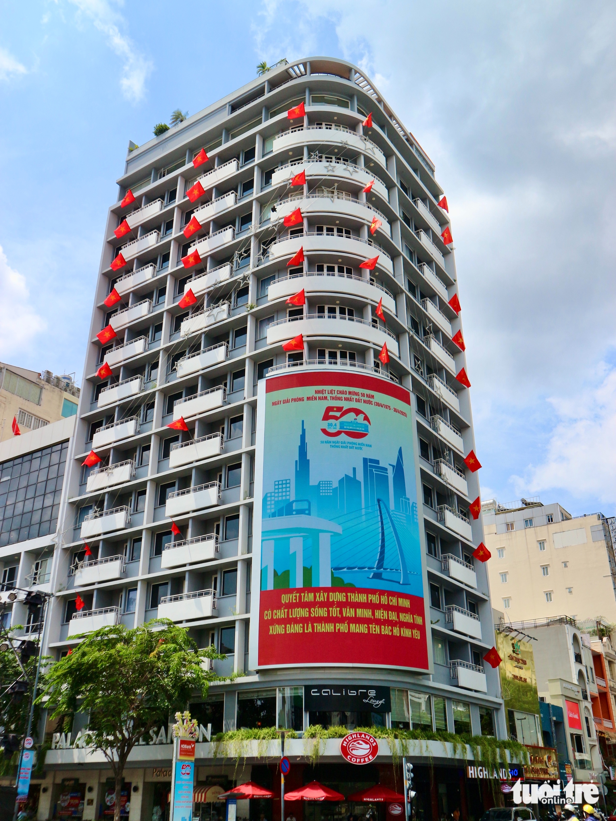 Vietnamese flags adorn apartment balconies across Ho Chi Minh City for ...