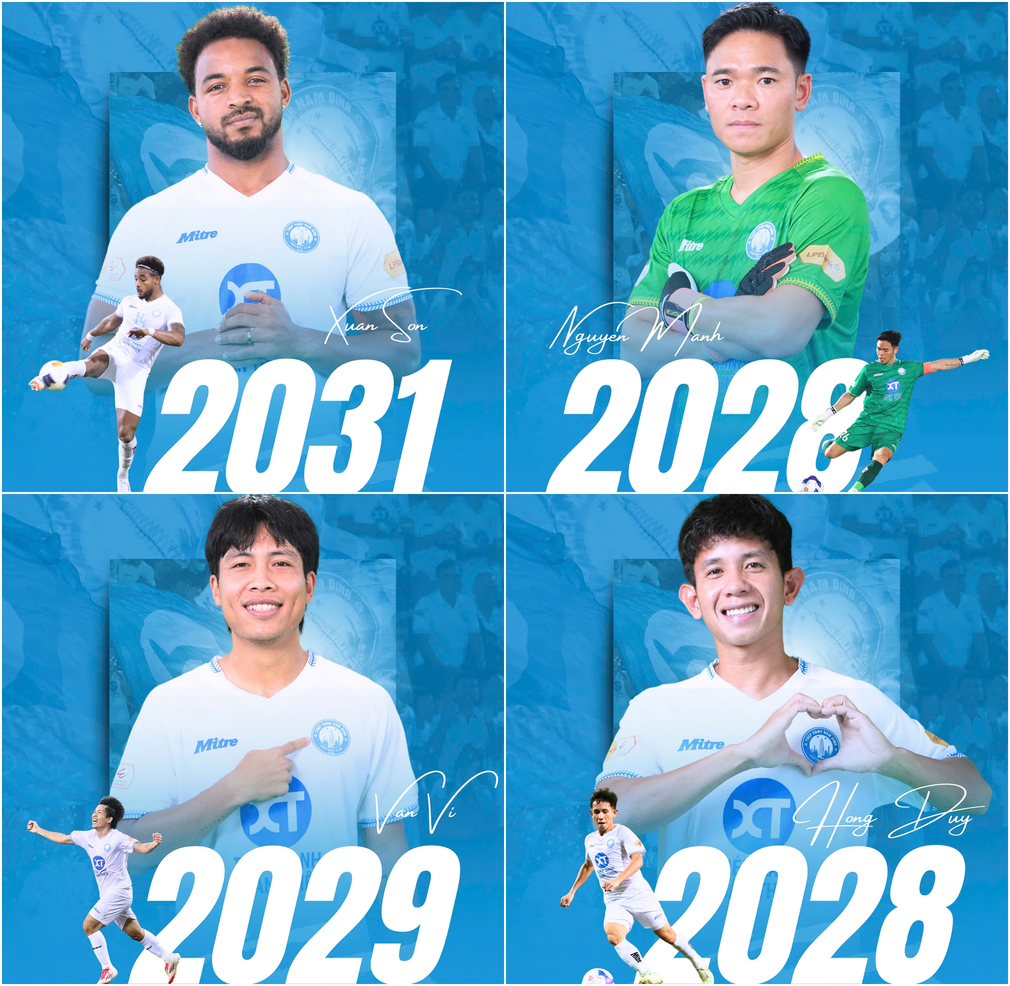 O Nam Dinh FC estendeu o contrato de Nguyen Xuan Son até 2031.