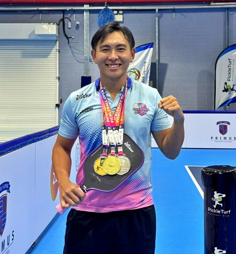 Phuc Huynh a remporté le championnat de pickleball à Dubaï et Ly Hoang Nam à Gia Lai