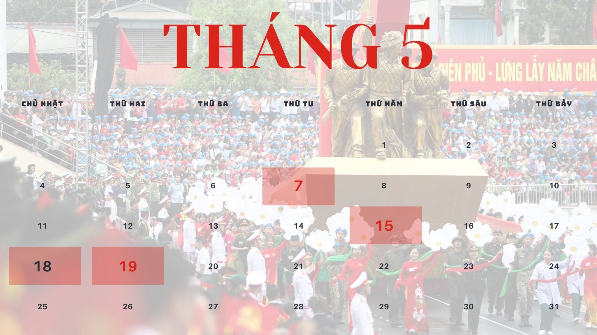 Tháng 5 có những ngày lễ, ngày kỷ niệm nào?