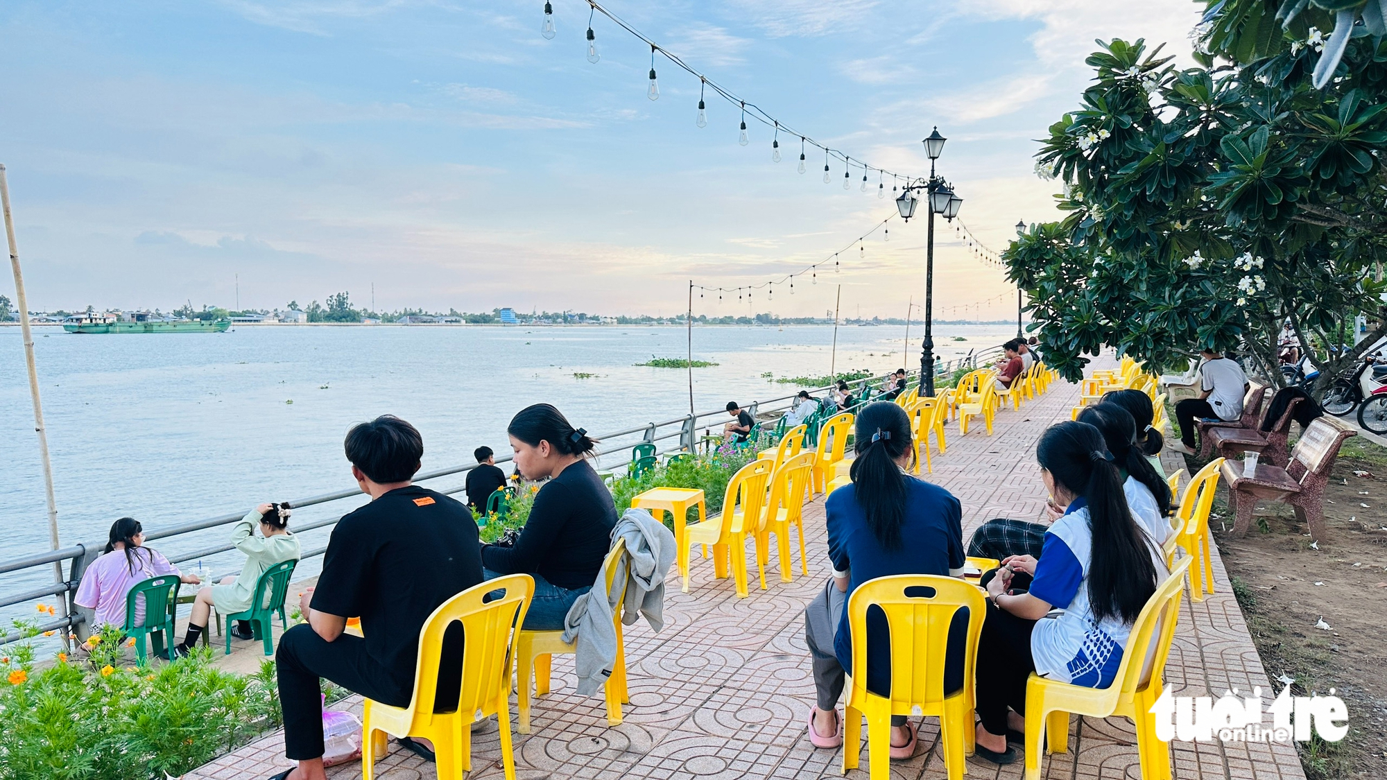 Sitting on the hundred billion embankment watching the entire sunset on ...