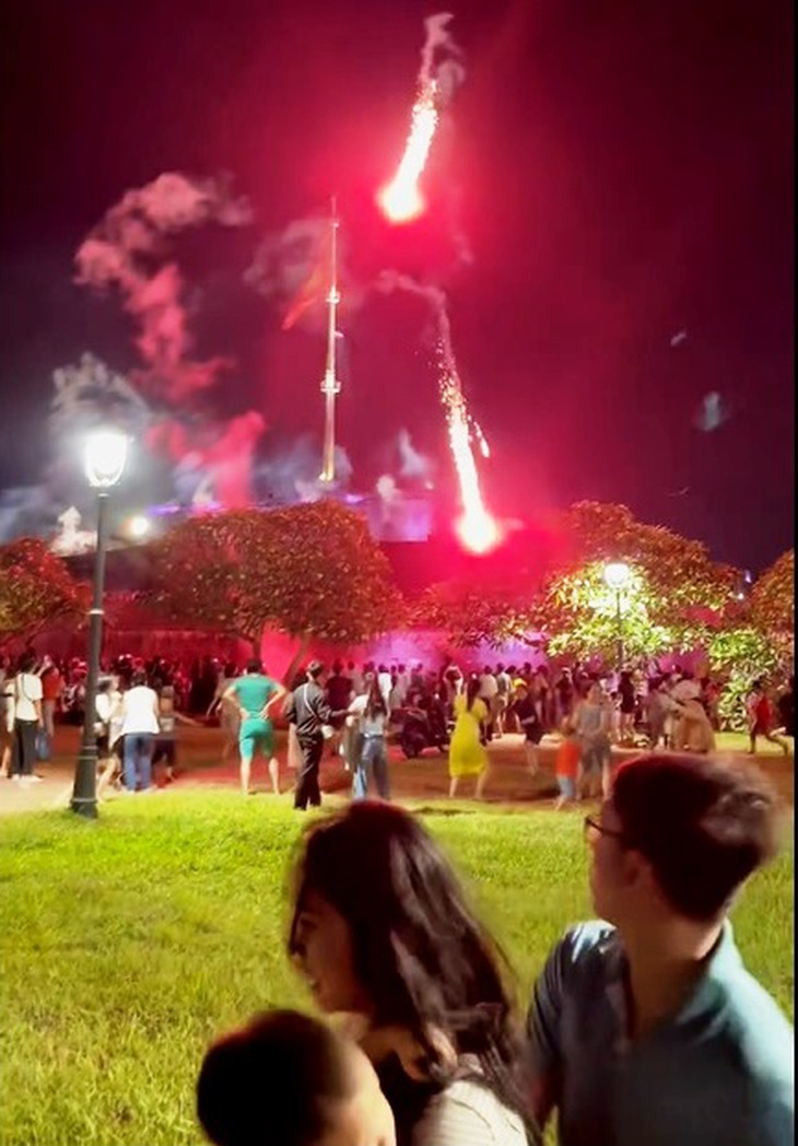 Pyrotechnic shots fired from ceremonial cannons fall into crowd in ...