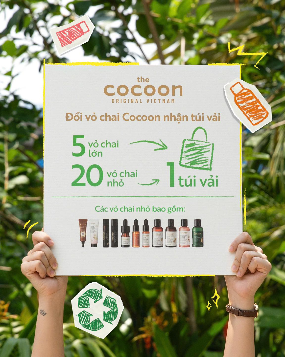 Cocoon Việt Nam khởi động chương trình 'Thu hồi vỏ chai - Đổi túi xanh' - Báo và Phát thanh ...