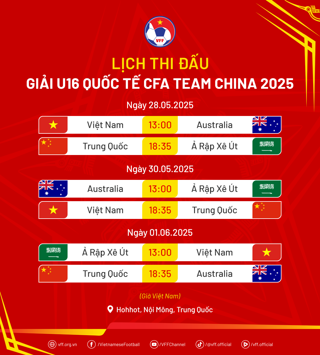 U16 Vietnam bereitet sich auf Freundschaftsspiel in China vor