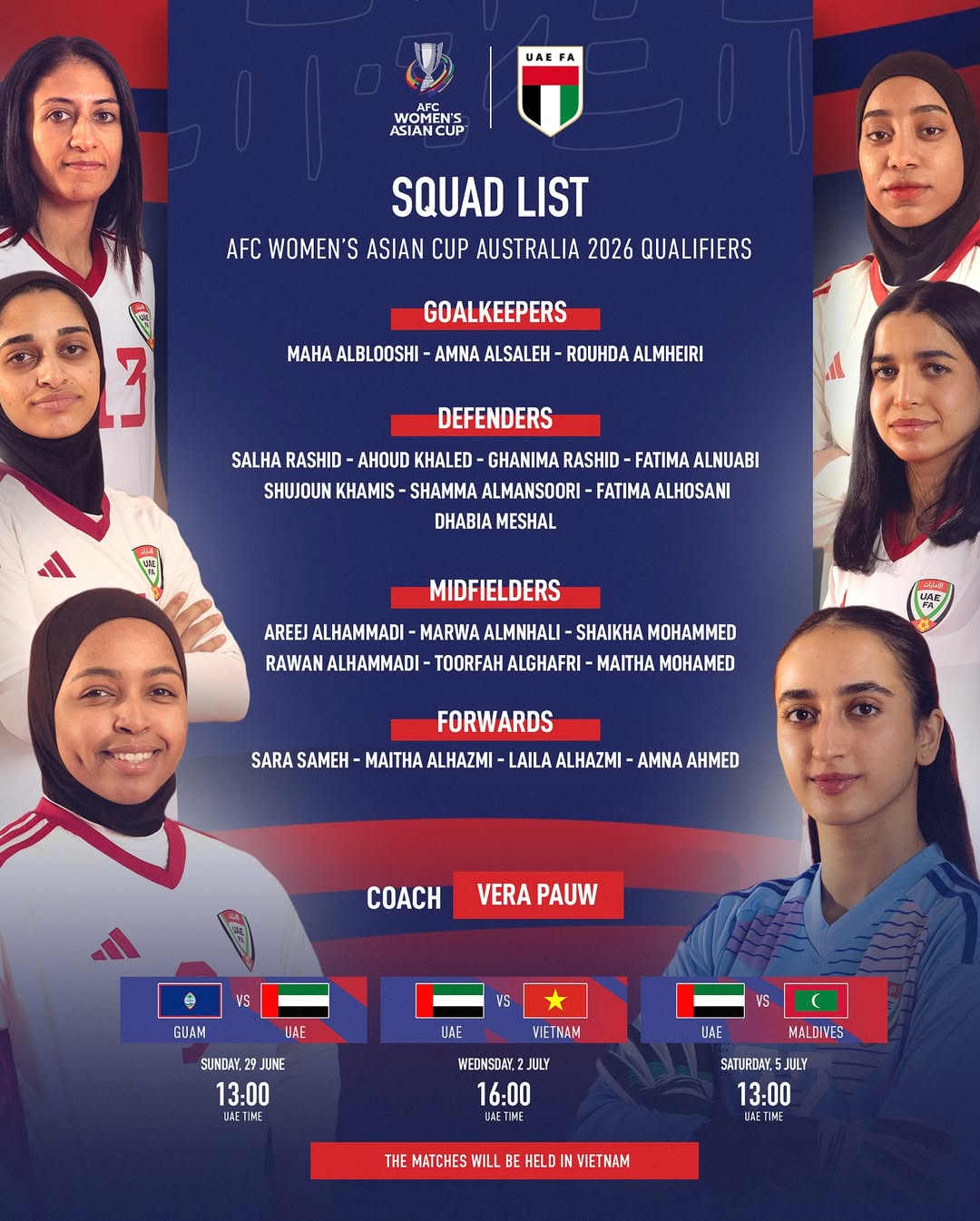UAE women's team removes naturalized players before qualifying round in ...