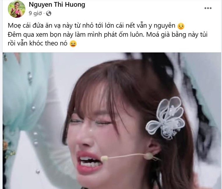 Bích Phương khóc trong Em xinh say hi, mẹ và dì bình luận: Mỗi khi khóc ...