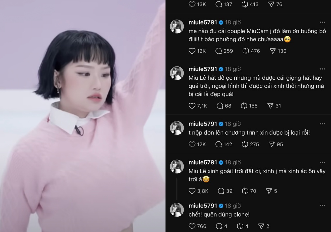 Netizen cười xỉu khi Miu Lê tự khen mình mà quên... đổi nick - Tuổi Trẻ ...