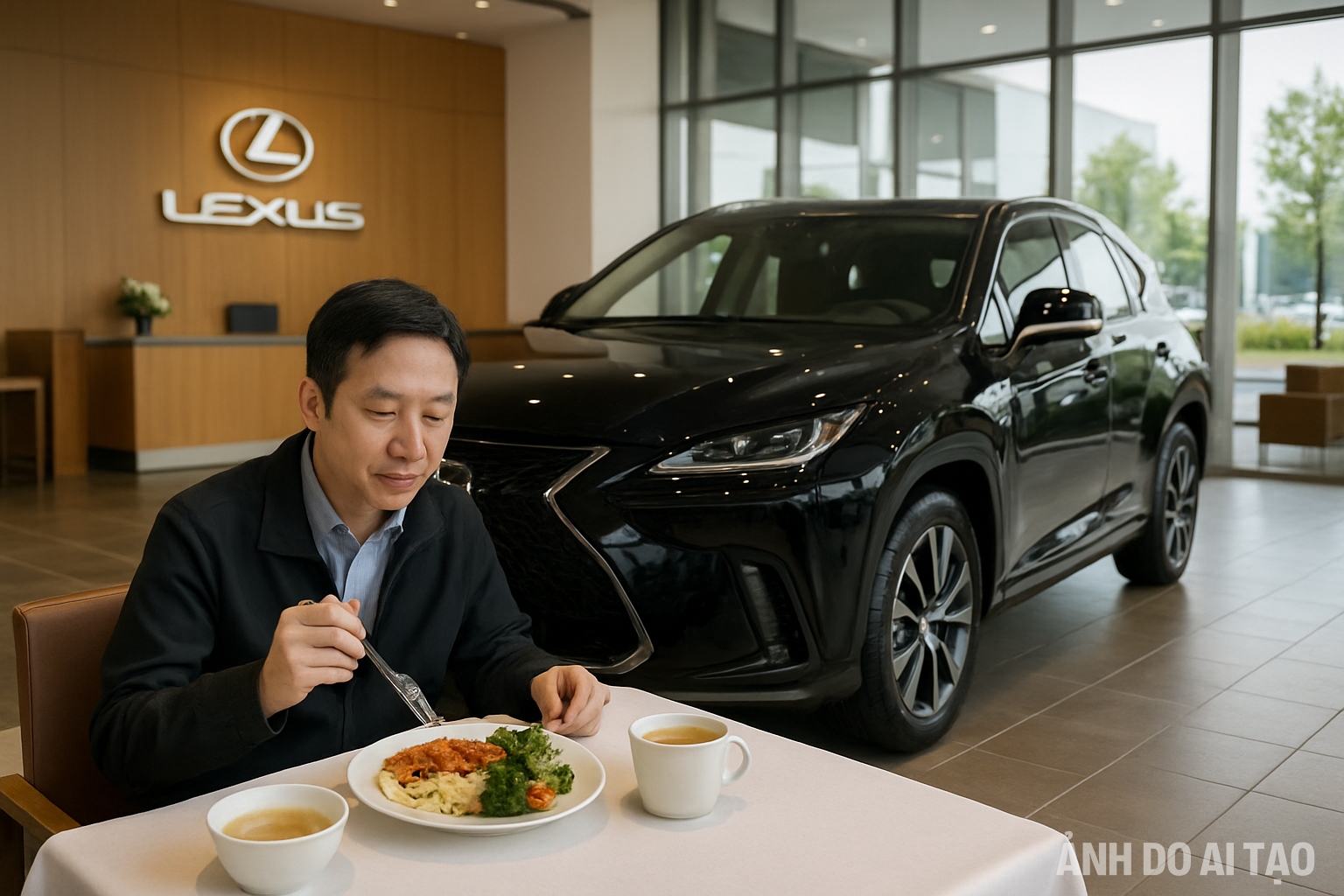 Ăn trưa miễn phí 5 tuần liền tại đại lý Lexus, người đàn ông khiến dân ...