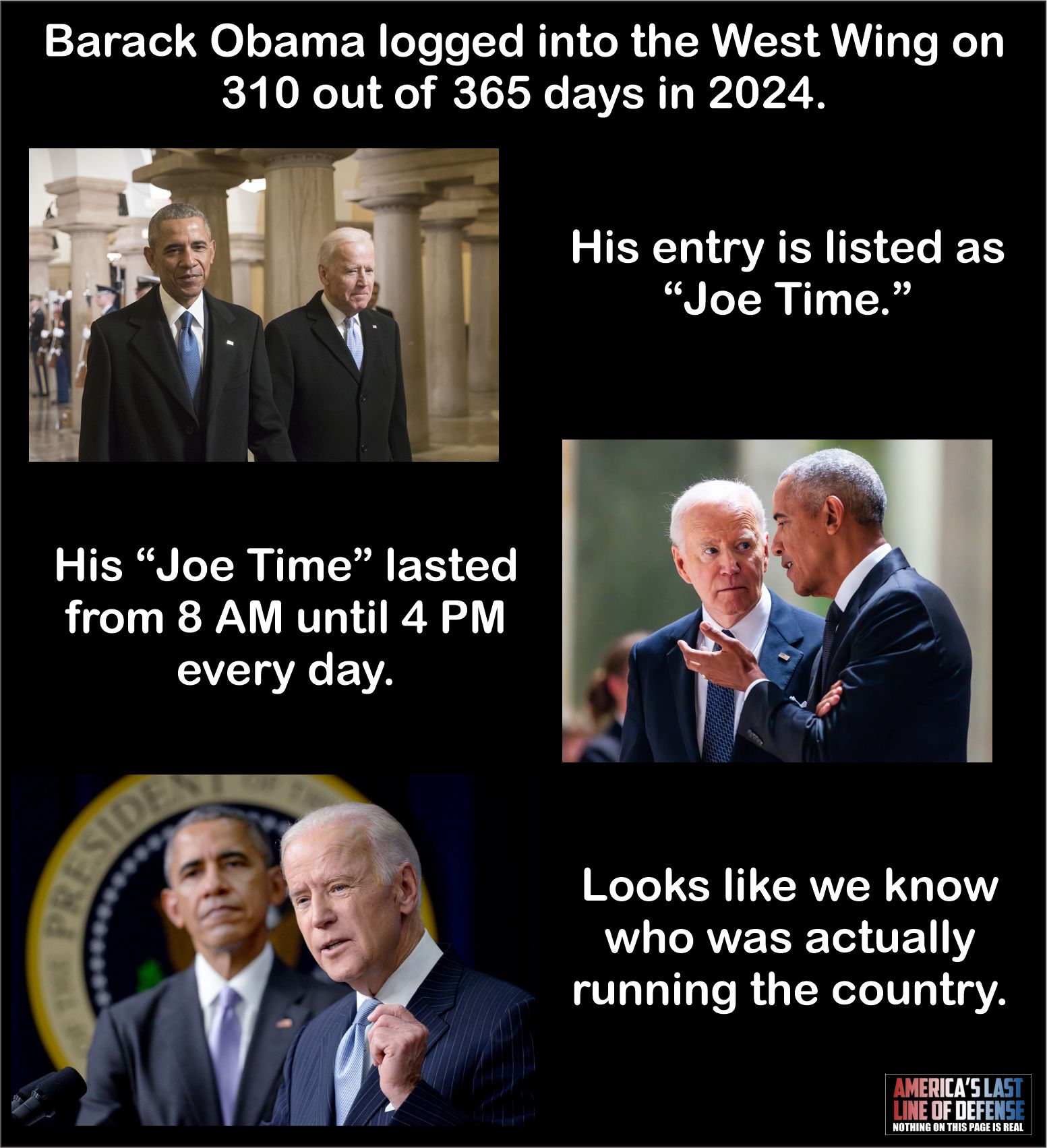 Ông Obama làm việc thay ông Biden tại Nhà Trắng suốt 310 ngày năm 2024 ...
