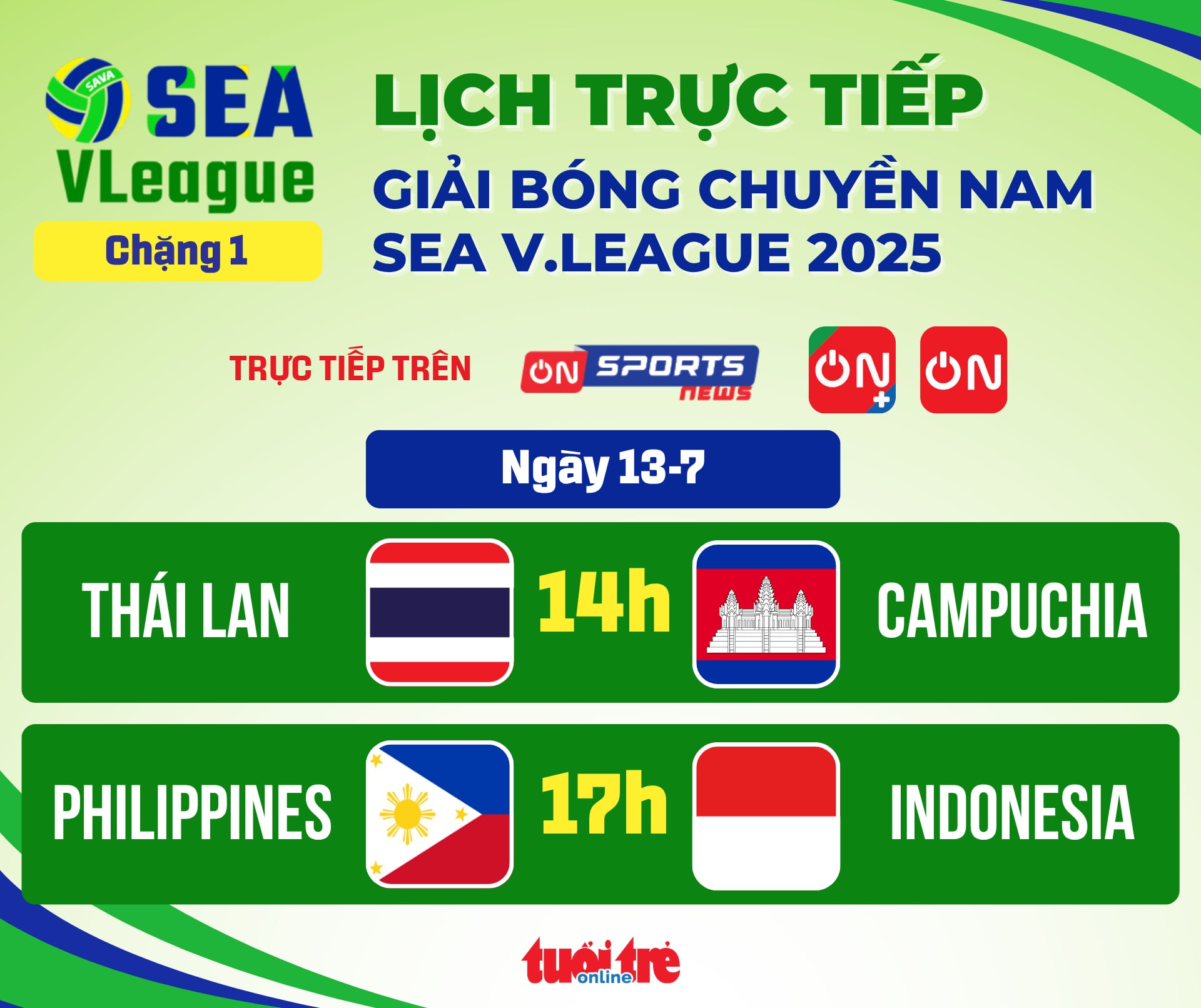 Lịch trực tiếp bóng chuyền SEA V.League ngày 13-7: Chờ huy chương cho ...