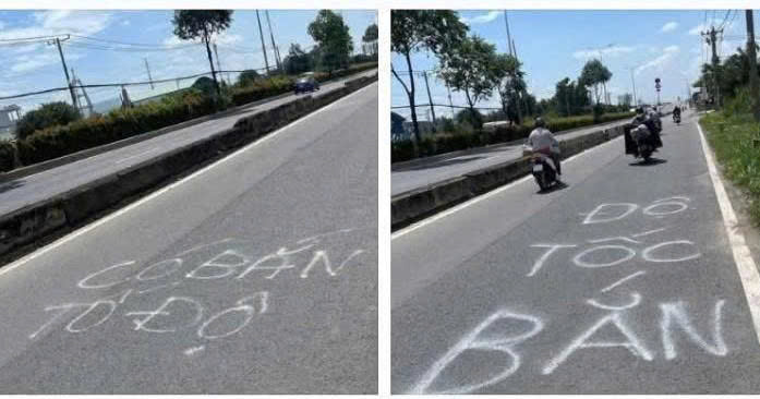 Công an TP.HCM tìm ra người phun sơn chữ 'bắn tốc độ' trên đường Lê ...