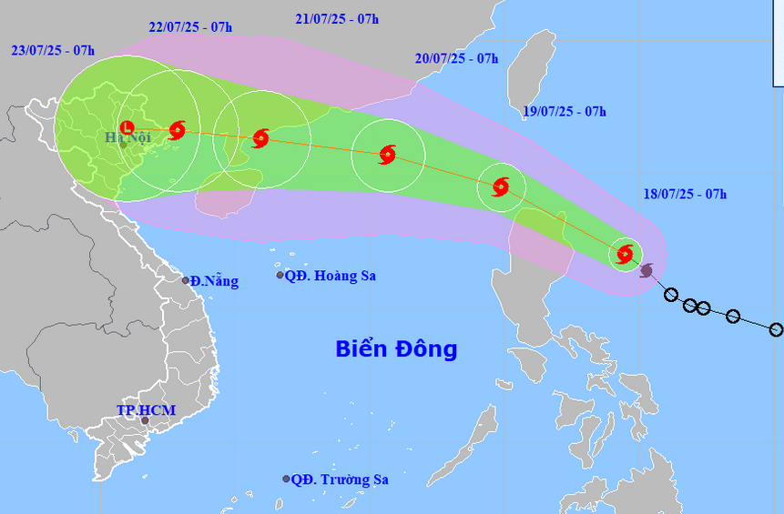 Tropical storm Wipha forms, likely to enter East Vietnam Sea as storm No. 3