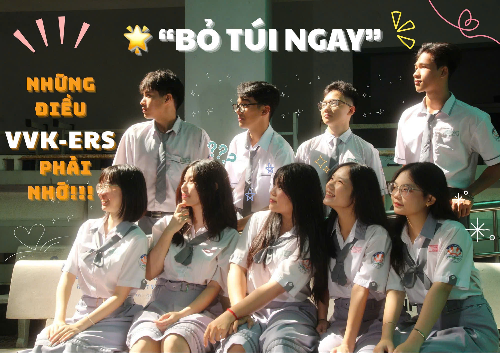 Teen Trường THPT Võ Văn Kiệt chuẩn bị cho 1.000 ngày thanh xuân rực rỡ