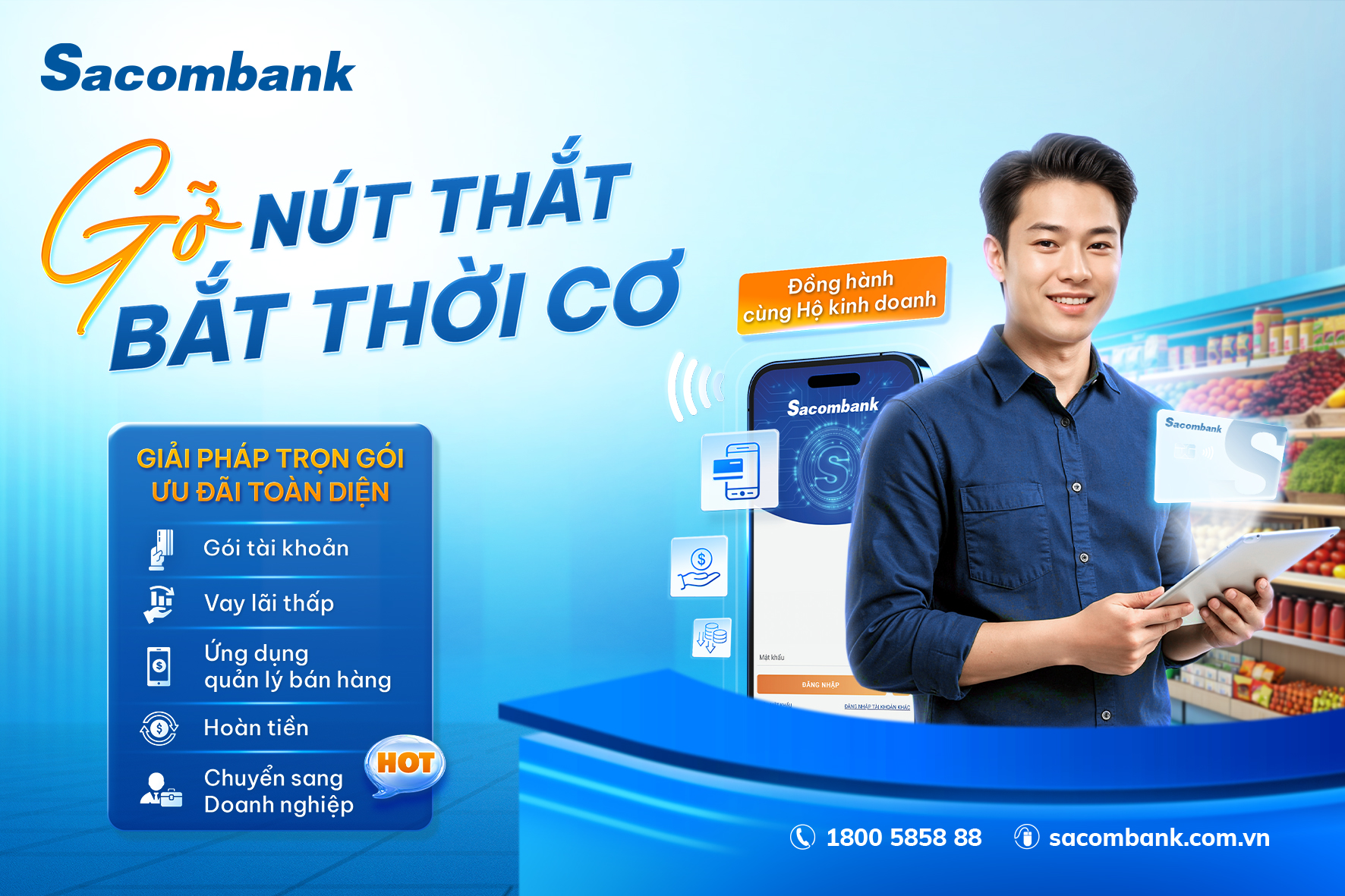 Sacombank đồng hành cùng hộ kinh doanh trong giai đoạn chuyển mình ...