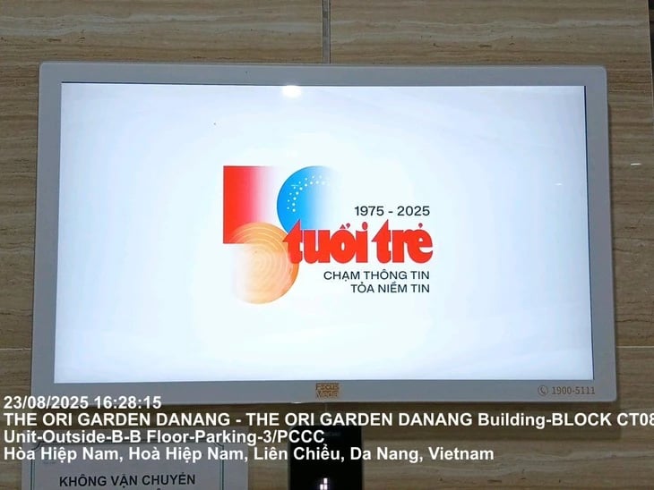 Tuoi Tre's 50th-anniversary logo shown on 5,000 elevator LCD screens in ...