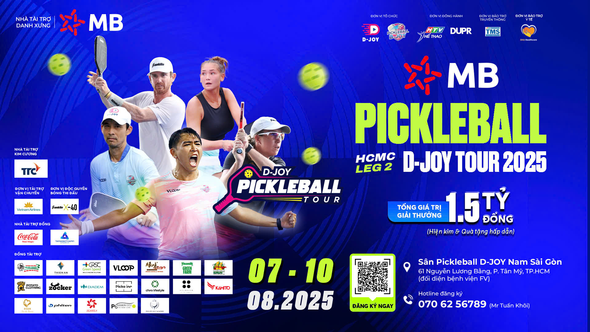 MB Pickleball D-Joy Tour 2025 quy tụ hơn 600 VĐV tranh tài - Tuổi Trẻ ...
