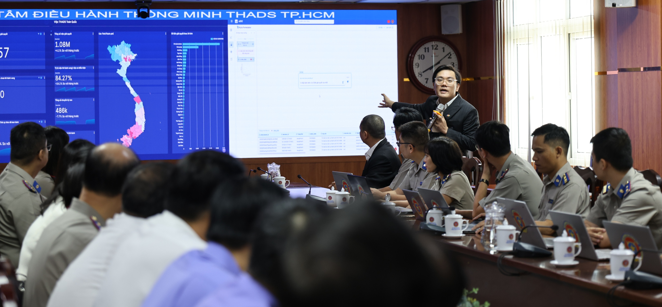 Ho Chi Minh City operates a smart control center for civil enforcement.