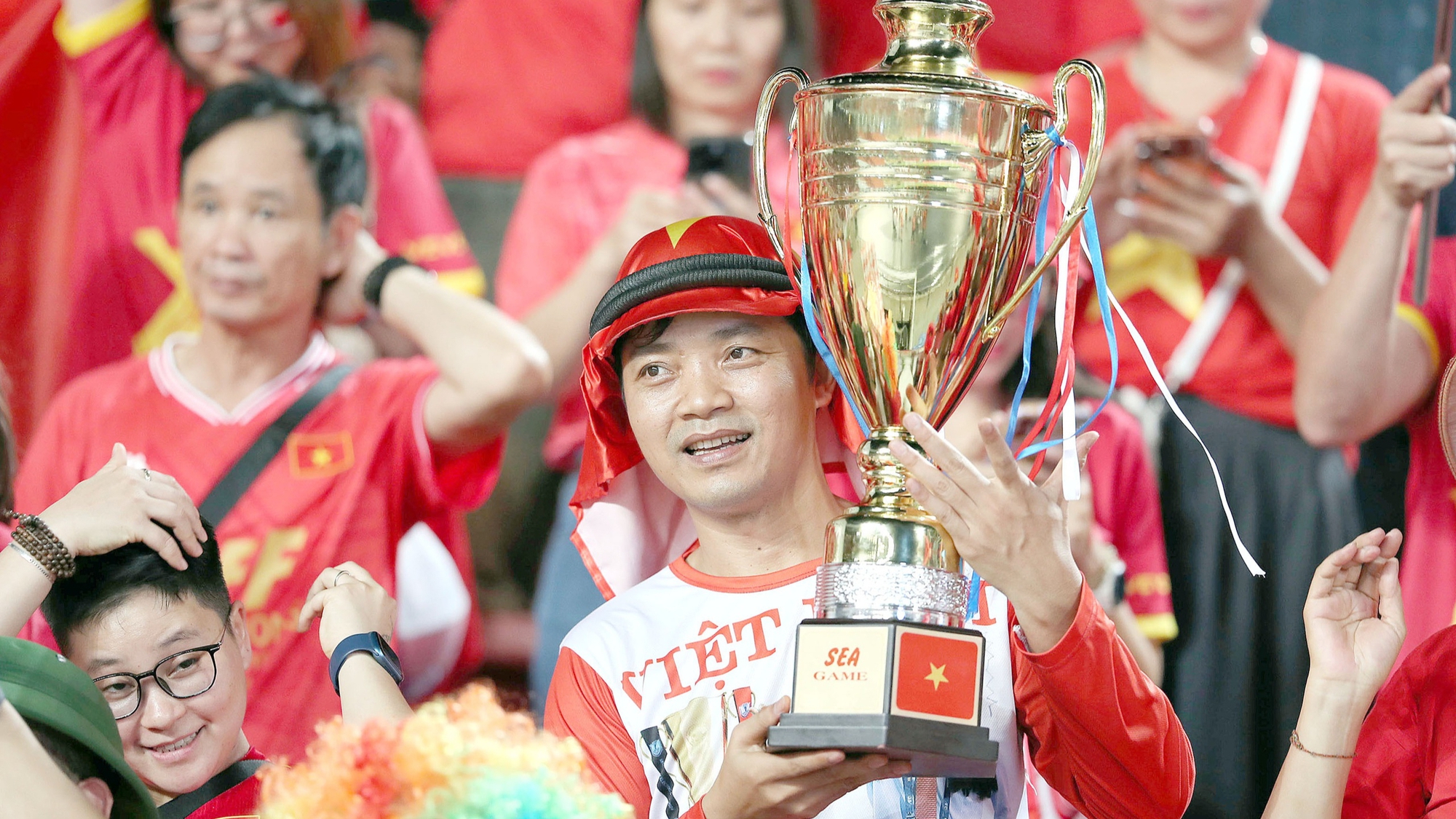 Un fan especial del equipo sub-23 de Vietnam.