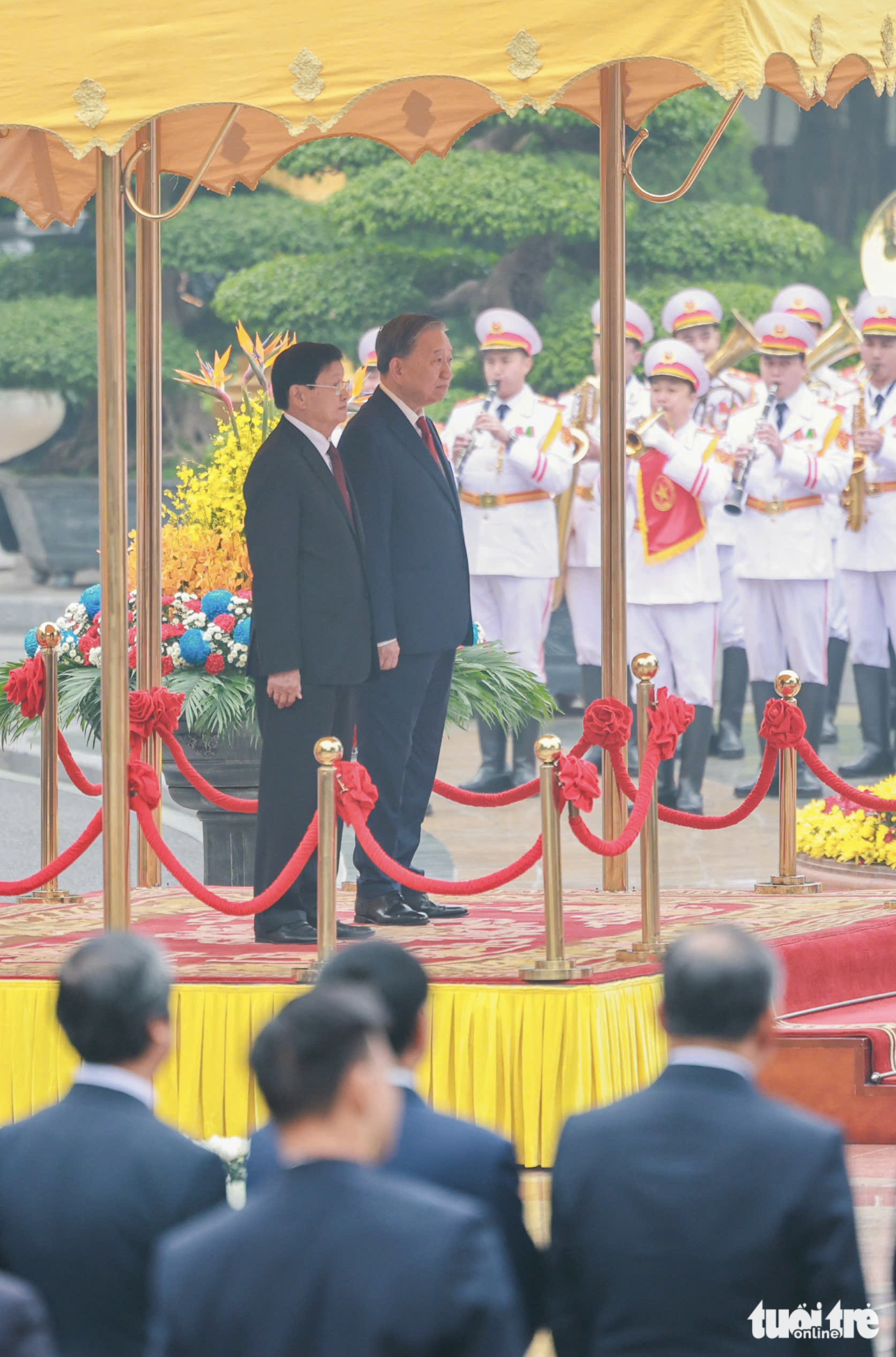 Vietnam’s Party chief To Lam chairs welcome ceremony for top Lao leader