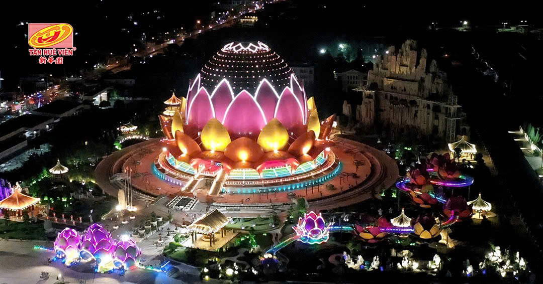 'Tú liên tinh' - Ngôn ngữ ánh sáng cho Liên Hoa Bảo Tháp tại Tân Huê ...