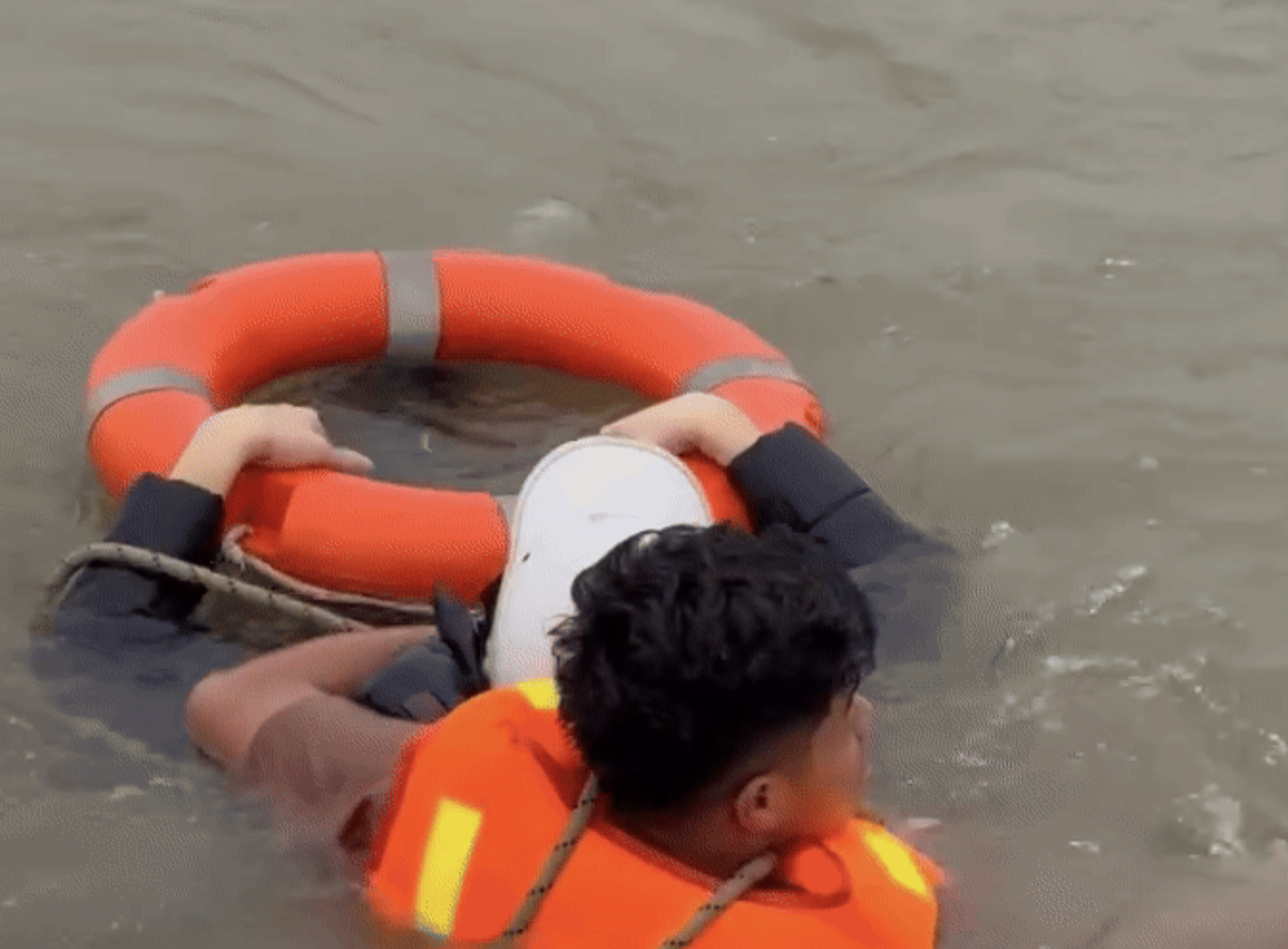 Police rescued a man who jumped into the Red River in the freezing 16 ...