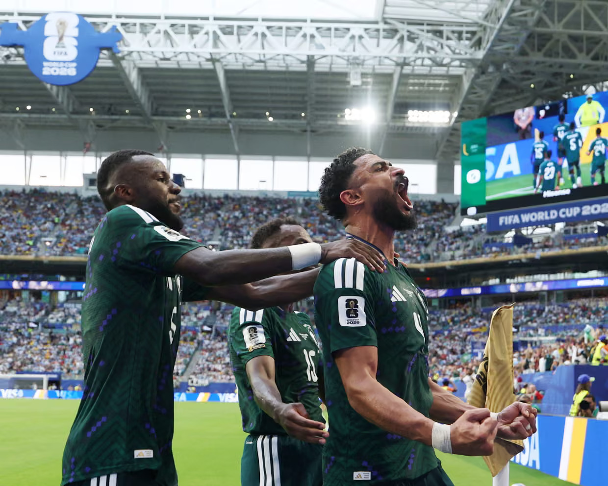 Saudi Arabia creates another upset at the World Cup.