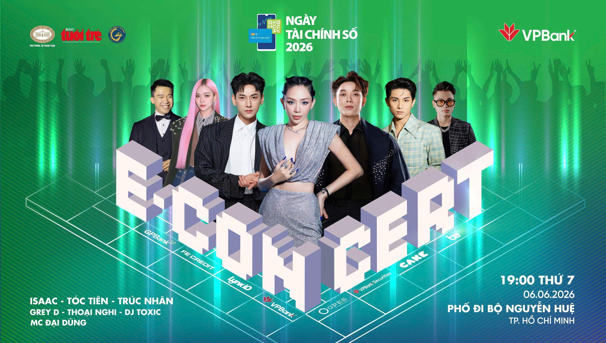Dàn sao triệu view đổ bộ E-Concert tại Ngày tài chính số 2026, fan háo ...
