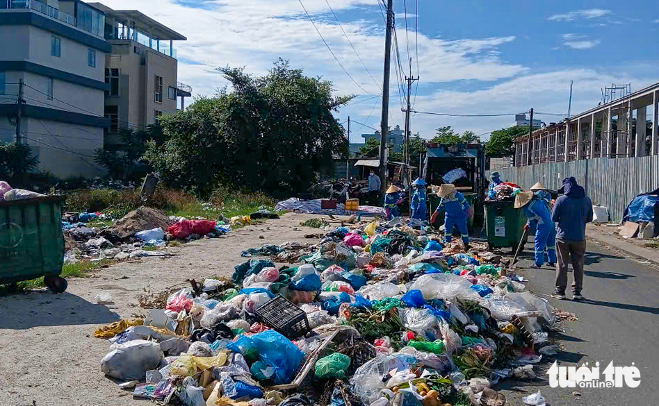 Inspanningen om illegale afvalinzamelpunten in Da Nang te verwijderen.