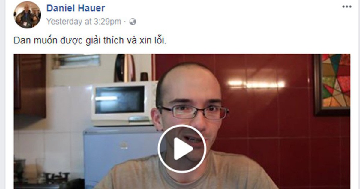 Bộ Thông tin truyền thông mời Daniel Hauer lên làm việc - Tuổi Trẻ Online