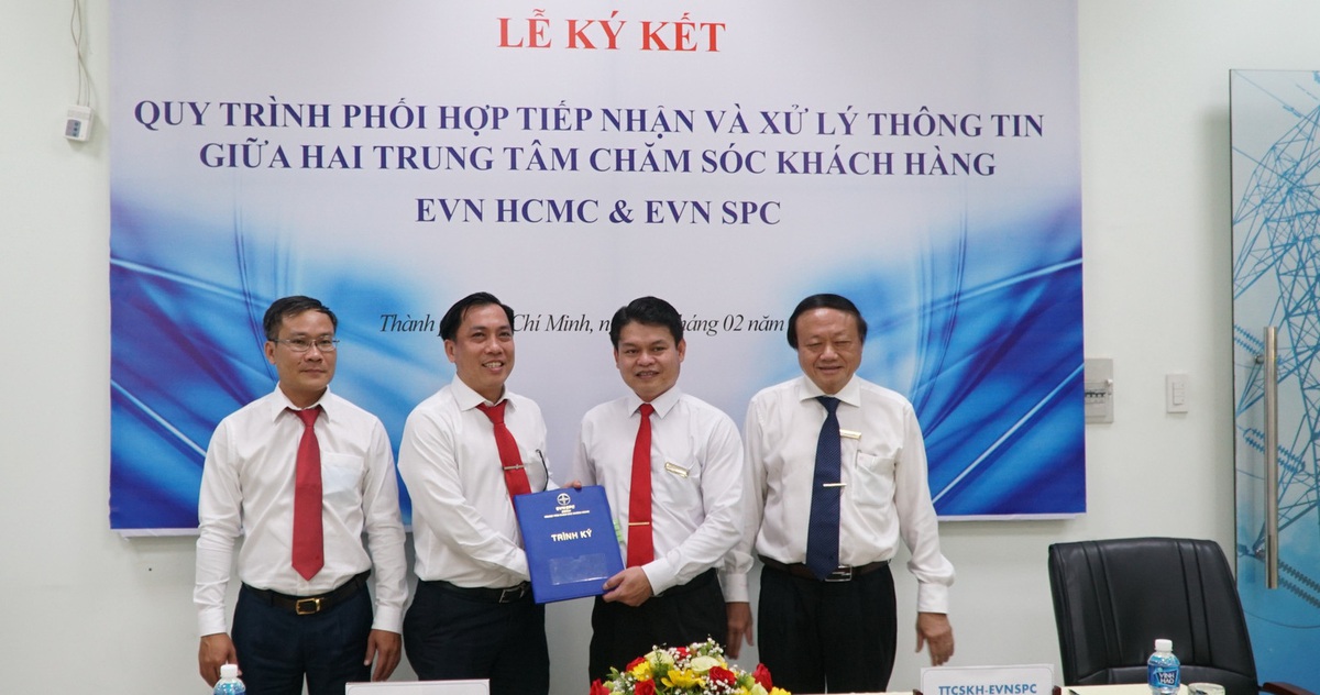 EVN SPC và EVN HCMC ký hợp tác cùng chăm sóc khách hàng sử dụng điện ...