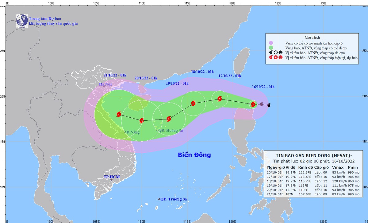Bão Nesat tăng cấp, vào Biển Đông trong 24 giờ tới - Tuổi Trẻ Online