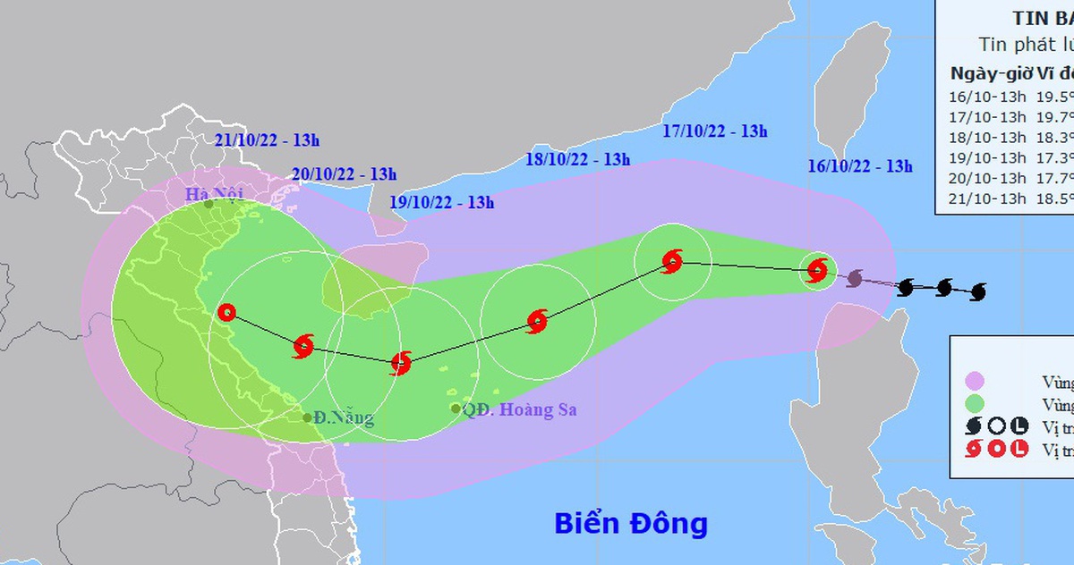 Bão Nesat tối nay vào Biển Đông, dự báo sẽ giảm cấp khi vào gần đất ...