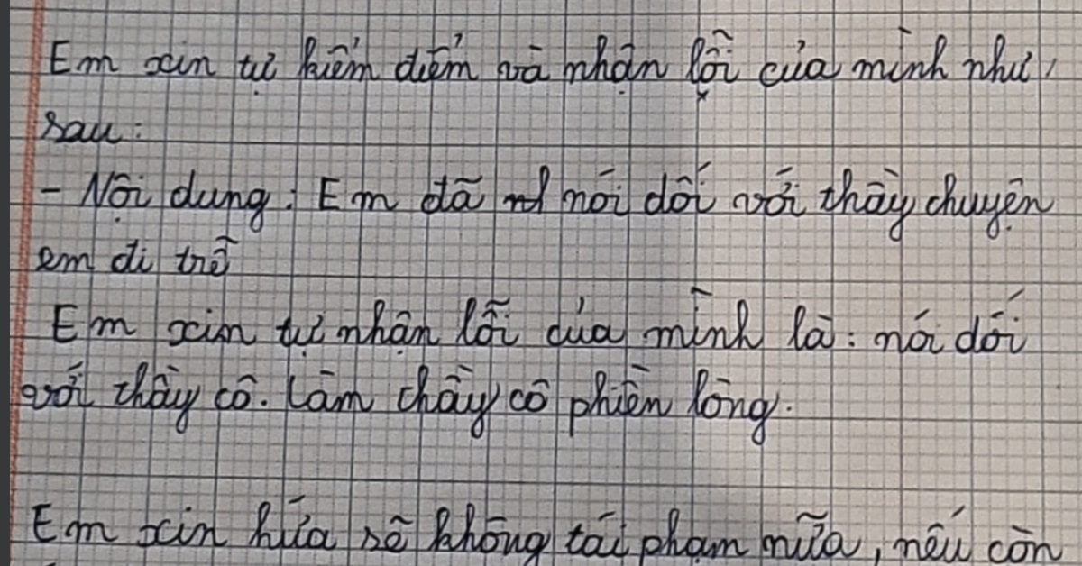 Suy ngẫm từ một tờ tự kiểm - Tuổi Trẻ Online