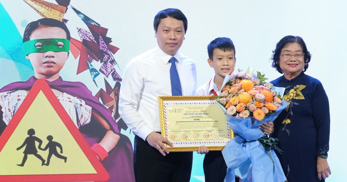 Tác phẩm đoạt giải nhất quốc gia cuộc thi 'Viết thư quốc tế UPU lần thứ 52' viết gì? - Tuổi Trẻ ...